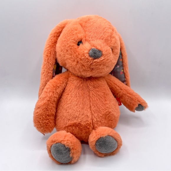 B softies | Toys | B Softies Orange Bunny Rabbit Plush Gray Ears ...